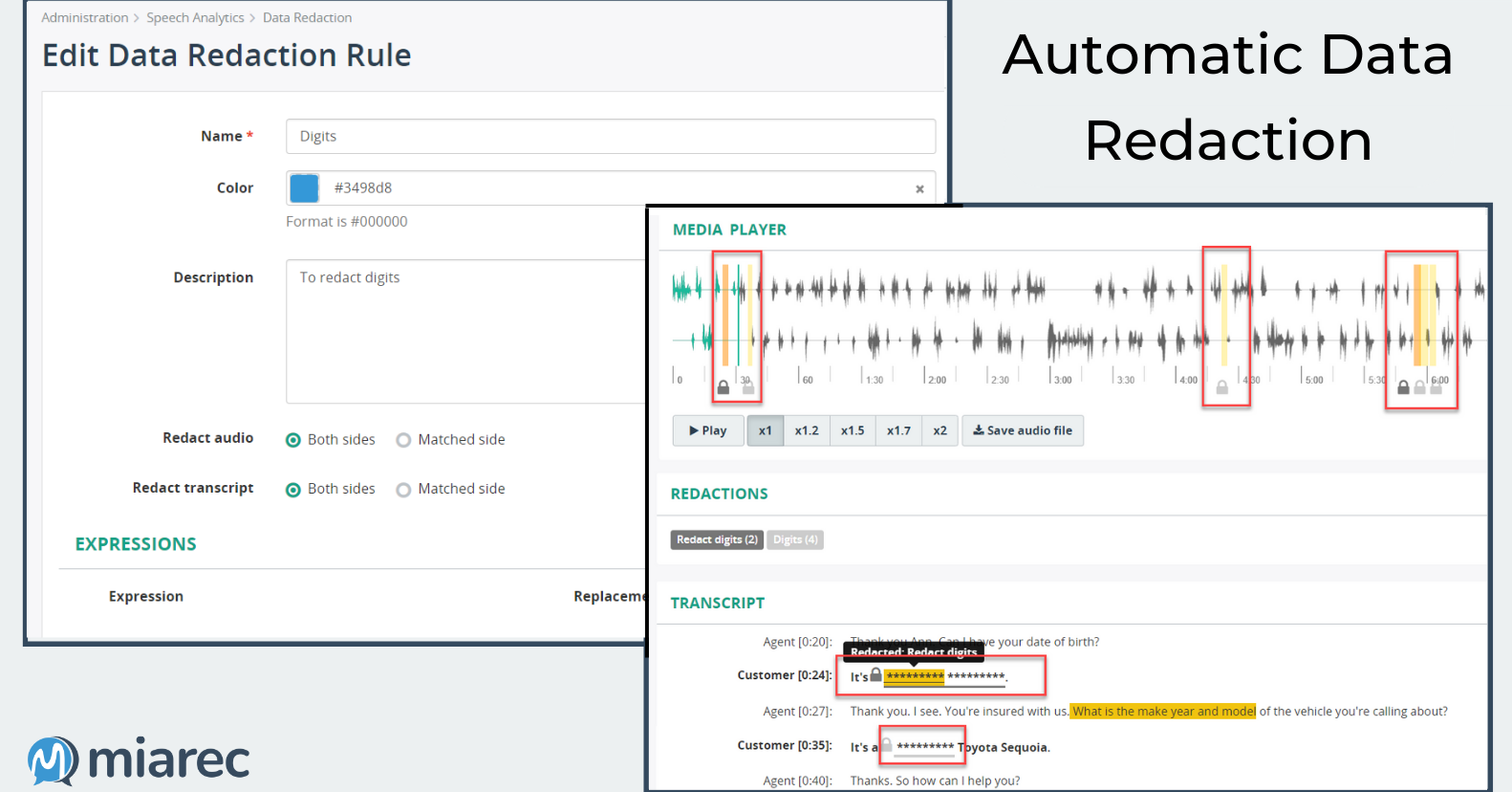 Automatic Data Redaction